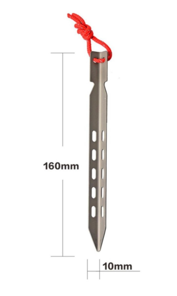 Domex Titanium Alloy V-Shaped Tent Peg – Outpost Supplies NZ 2014 Ltd.