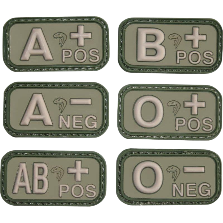 Viper Tactical - Blood Group Patches – Outpost Supplies NZ 2014 Ltd.